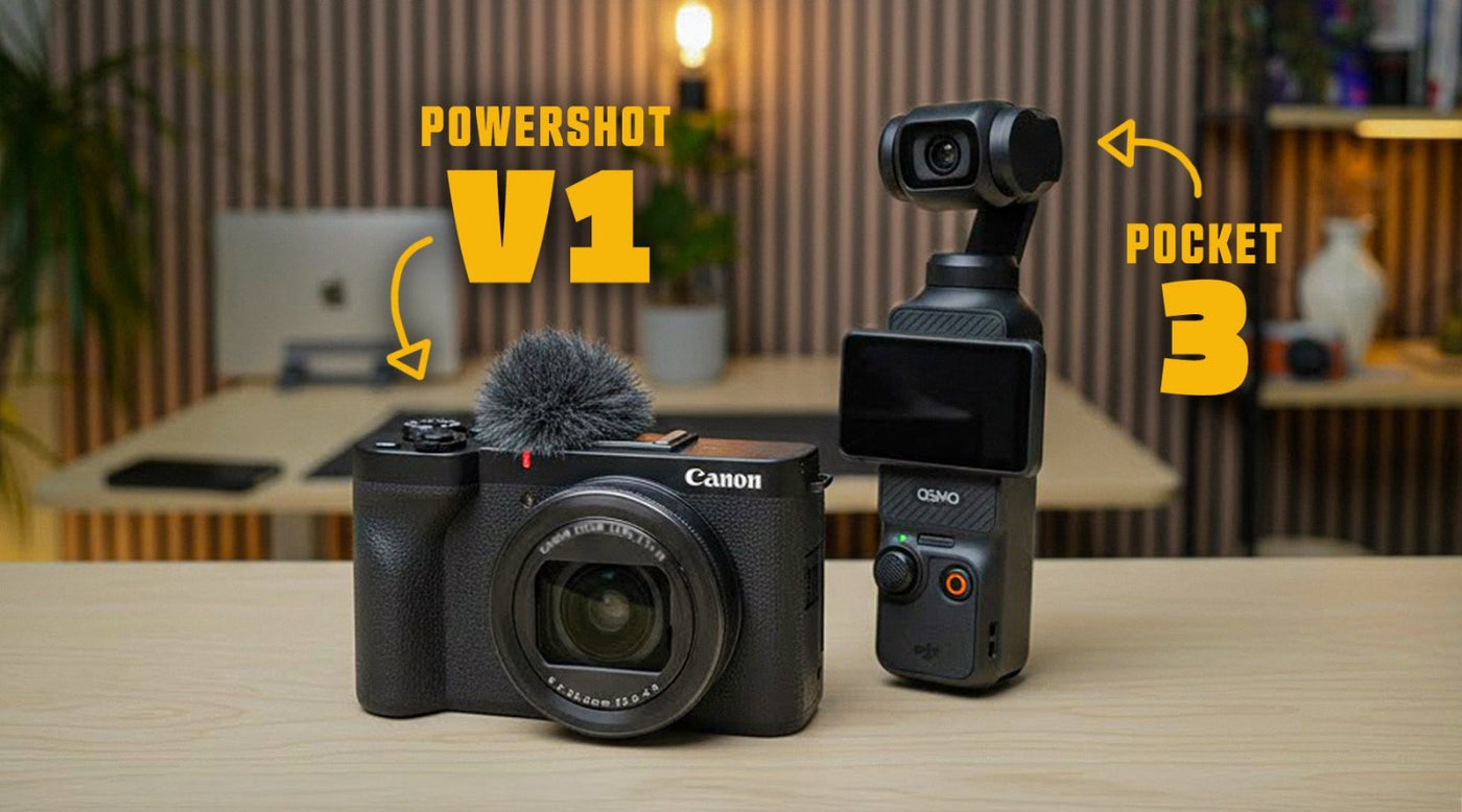 DJI Pocket 3 vs Canon PowerShot V1: Which Is the Best Beginner Camera