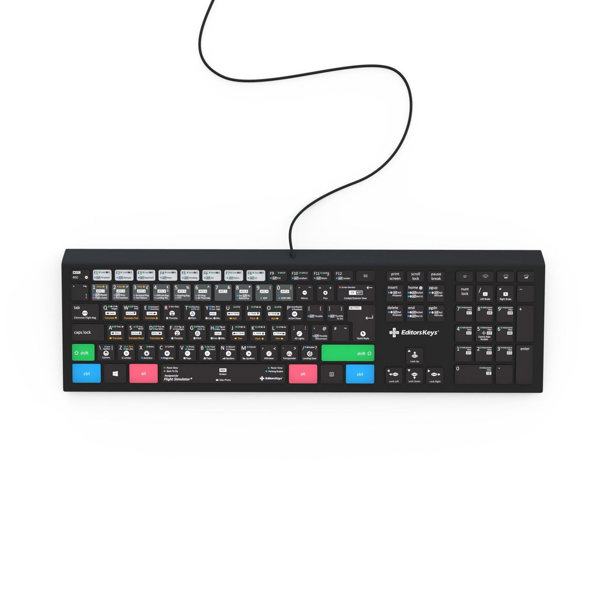 Backlit Flight Simulator Keyboard PC & Xbox Compatible