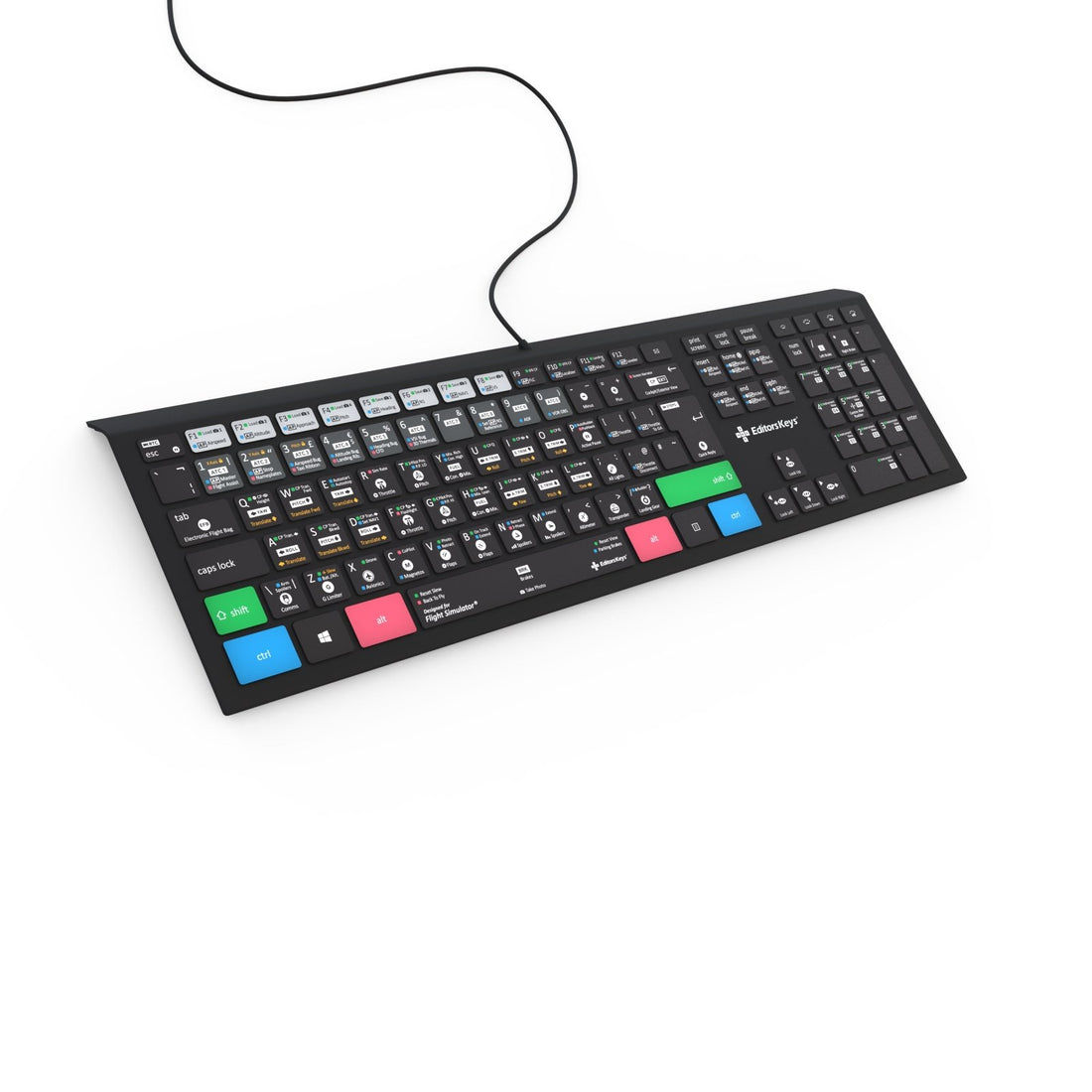 Backlit Flight Simulator Keyboard PC & Xbox Compatible