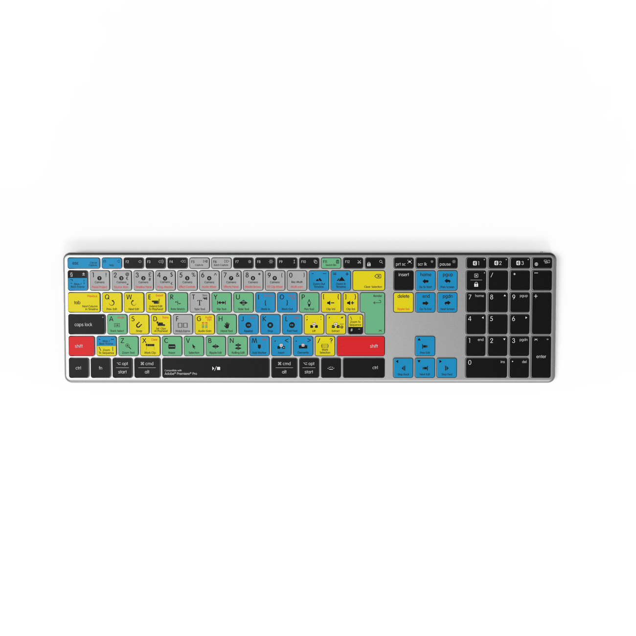 NEW Adobe Premiere Keyboard | Backlit | Wired & Wireless | Mac & PC