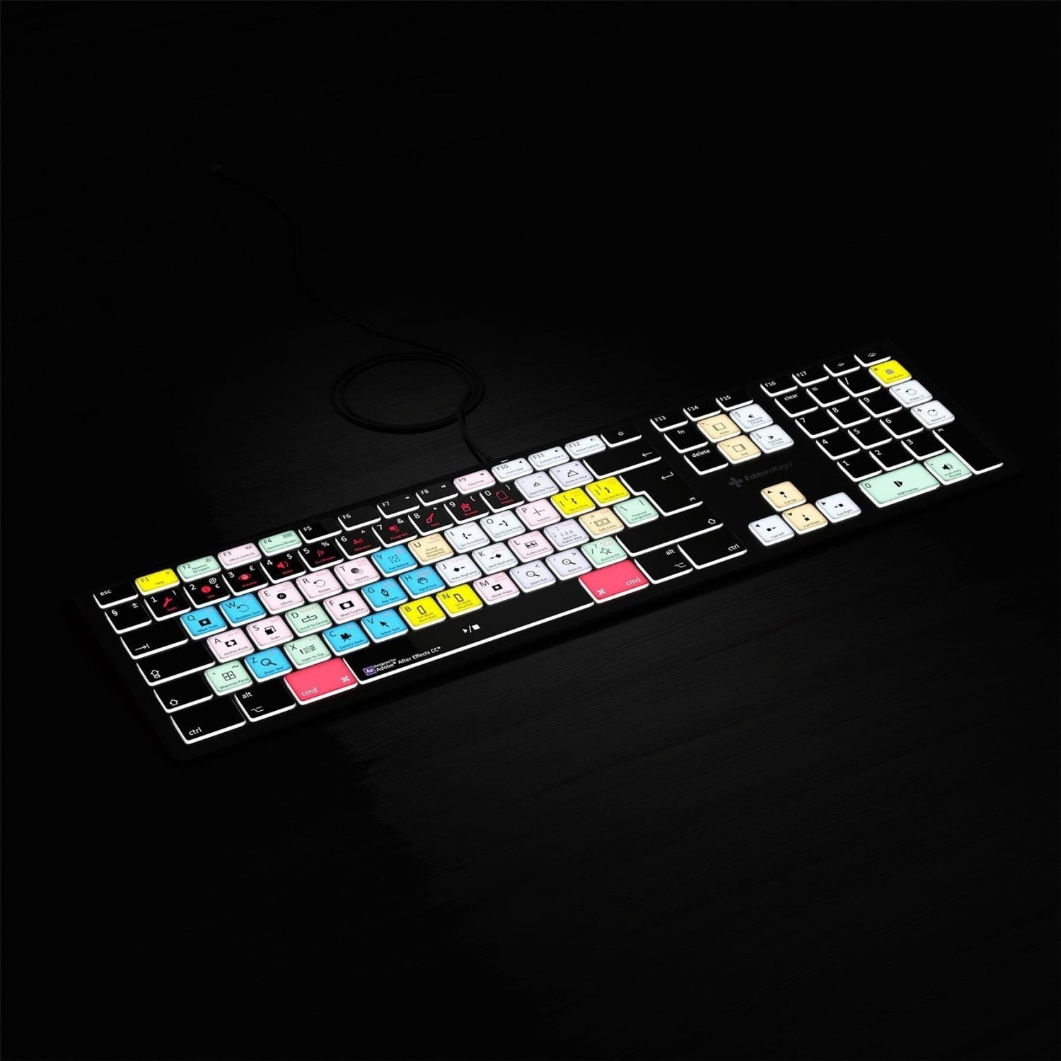 Adobe After Effects Keyboard - Backlit - For Mac or PC- View Here