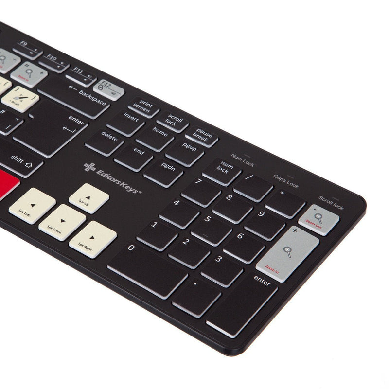 Adobe Photoshop Keyboard - Slimline Wired/Wireless - Shortcut Keys