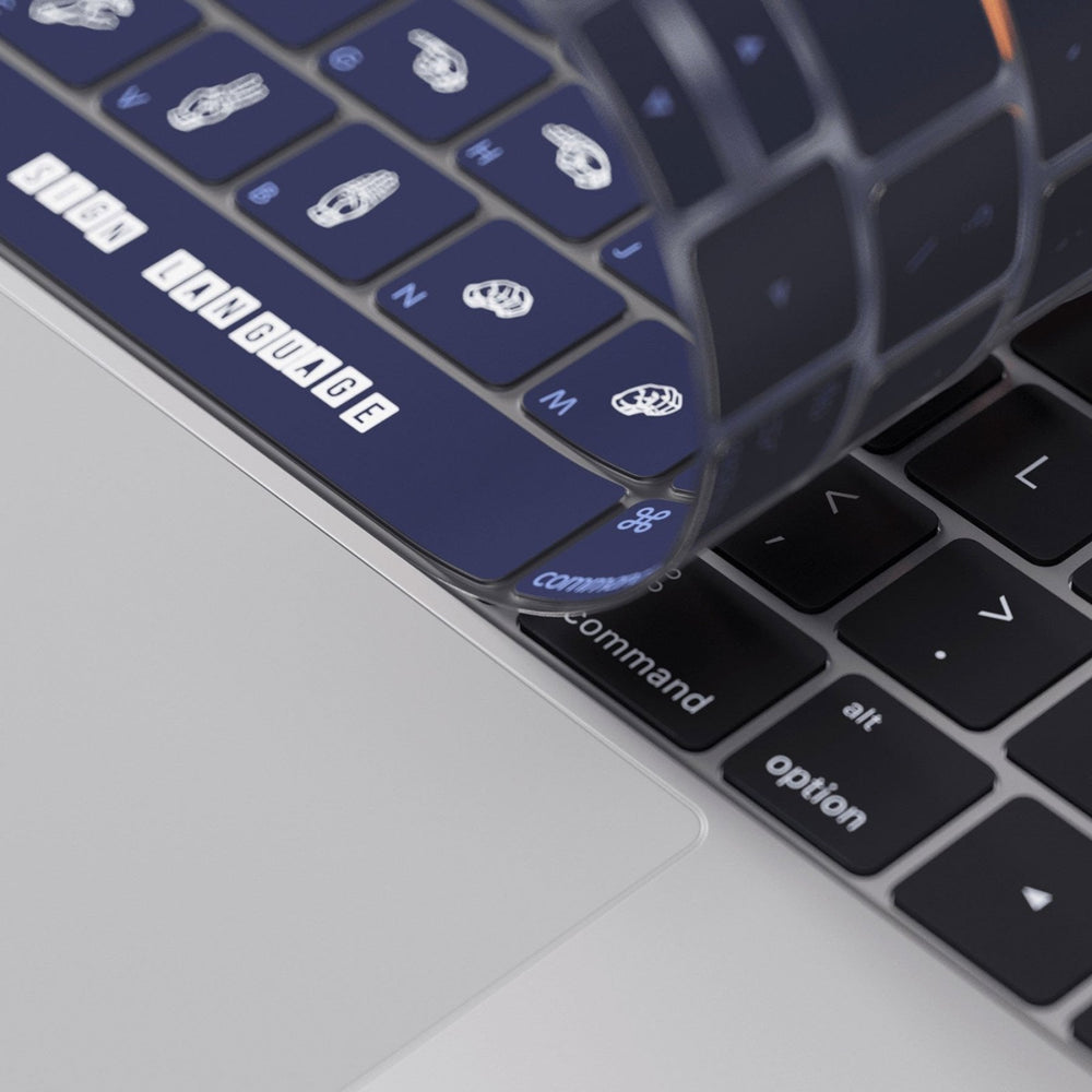 ASL | Sign Language Keyboard Cover for MacBook Pro | Skin Design American