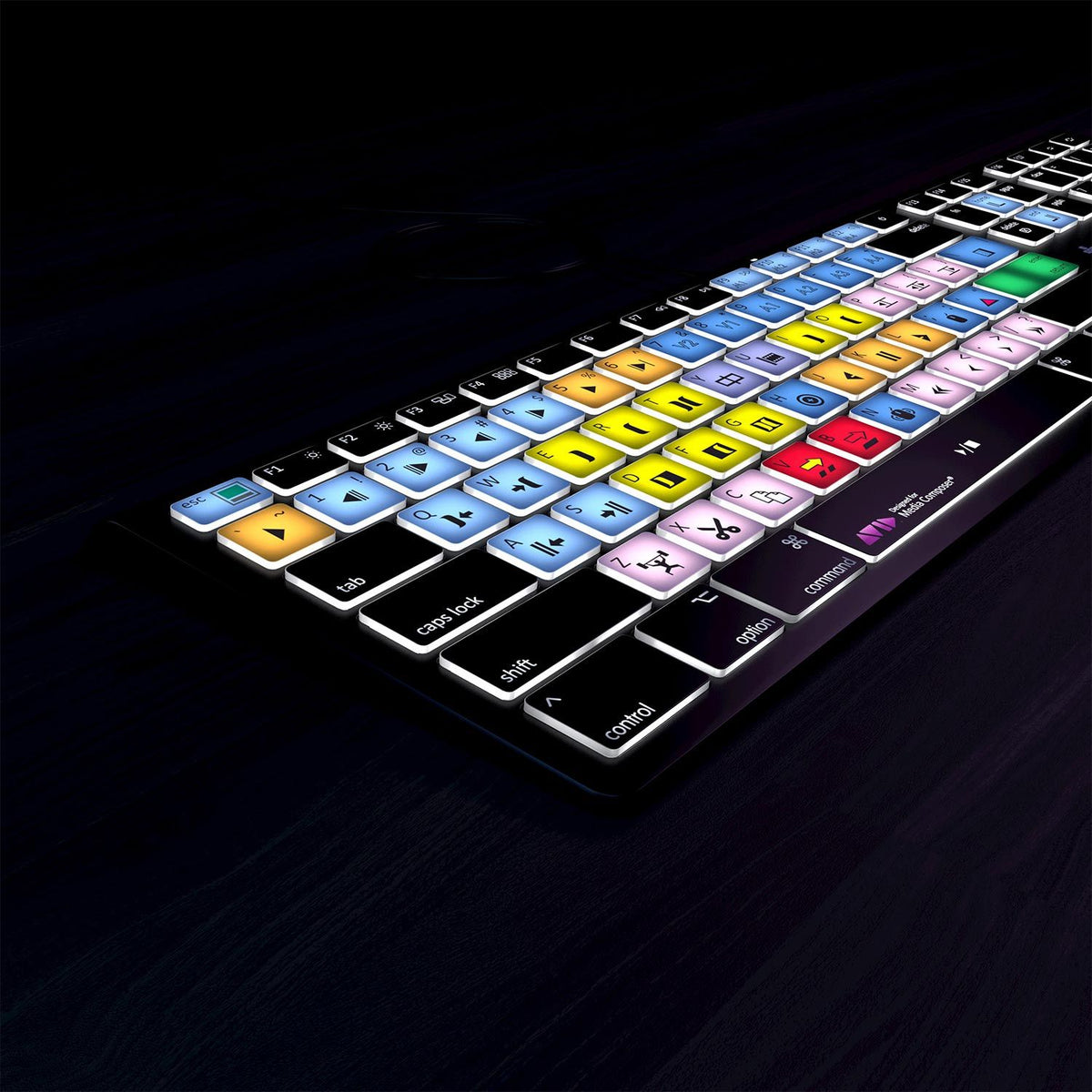 Avid Keyboard for Media Composer - Backlit For Mac or PC