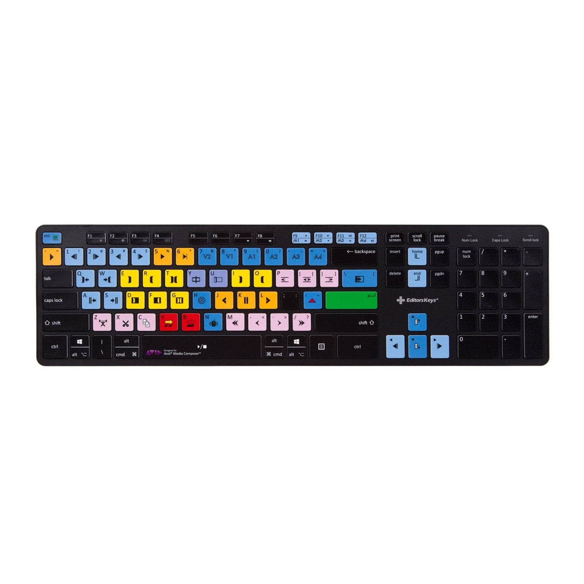 Avid Media Composer Keyboard - Wired/Wireless - Shortcut Keys