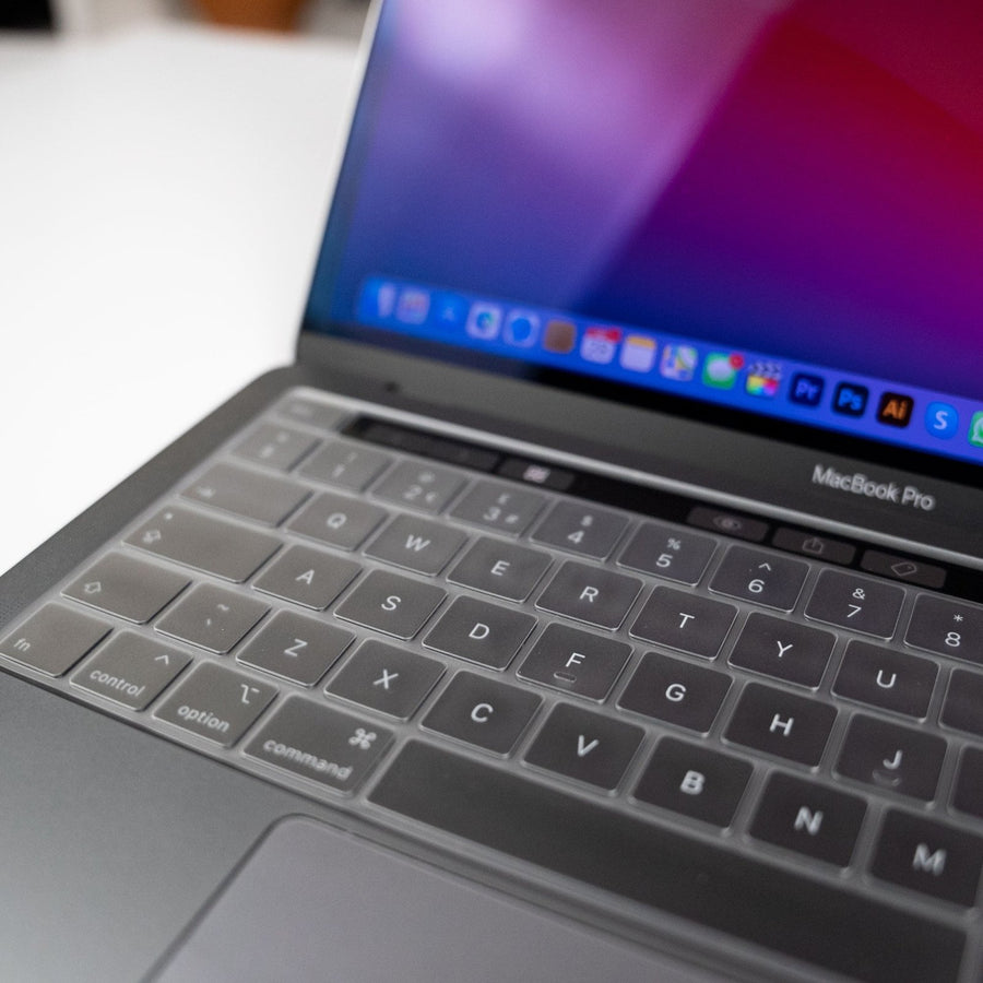 Clear Keyboard Cover for MacBook Pro 13", 16" | Editors Keys