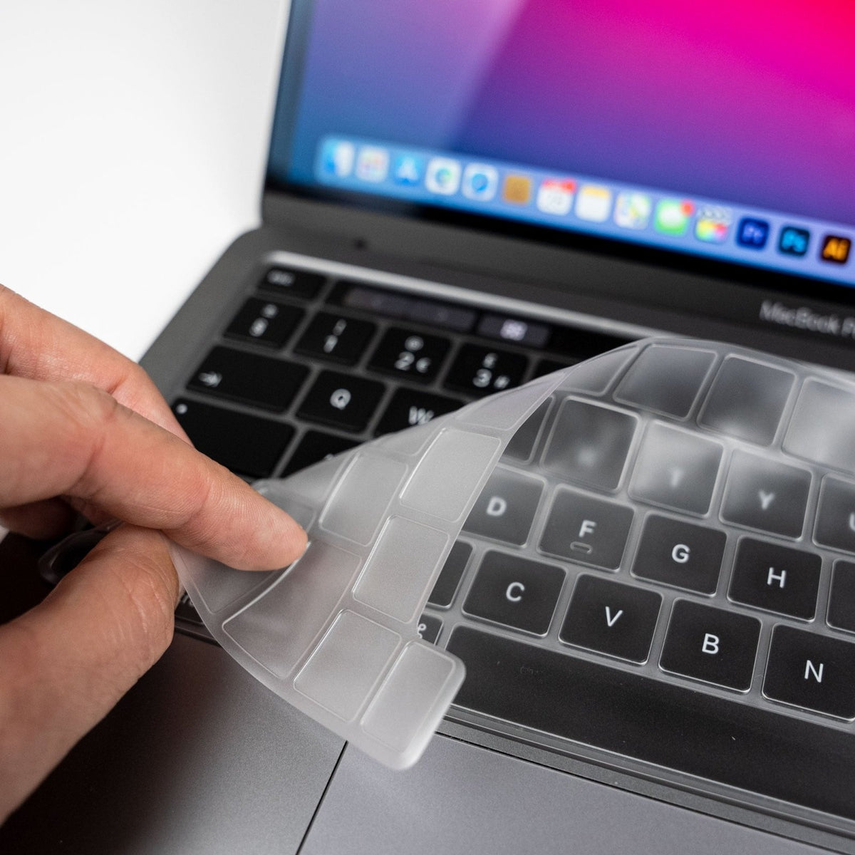Clear Keyboard Cover for MacBook Pro 13", 16" | Editors Keys