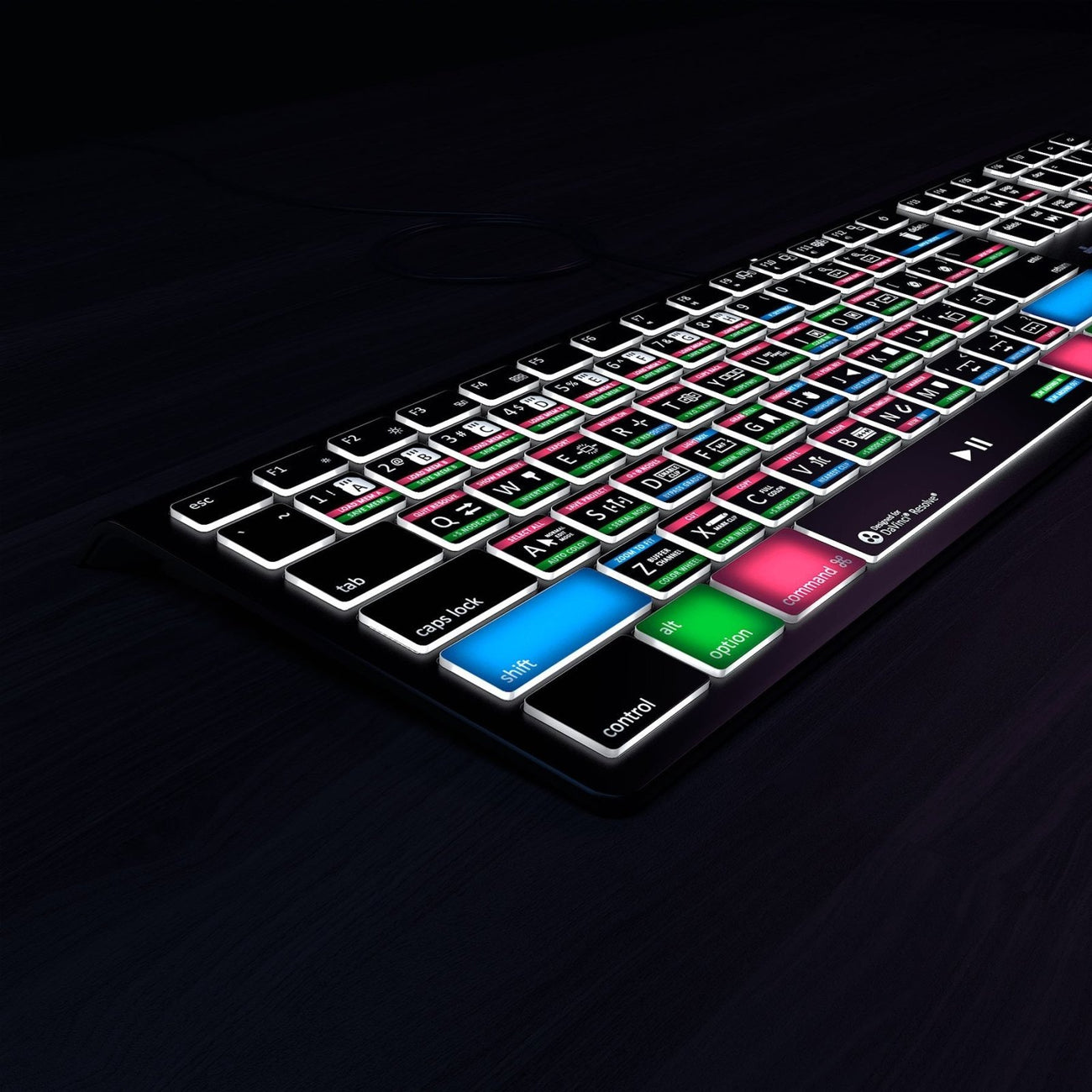 DaVinci Resolve 18 Keyboard - Backlit Mac or PC