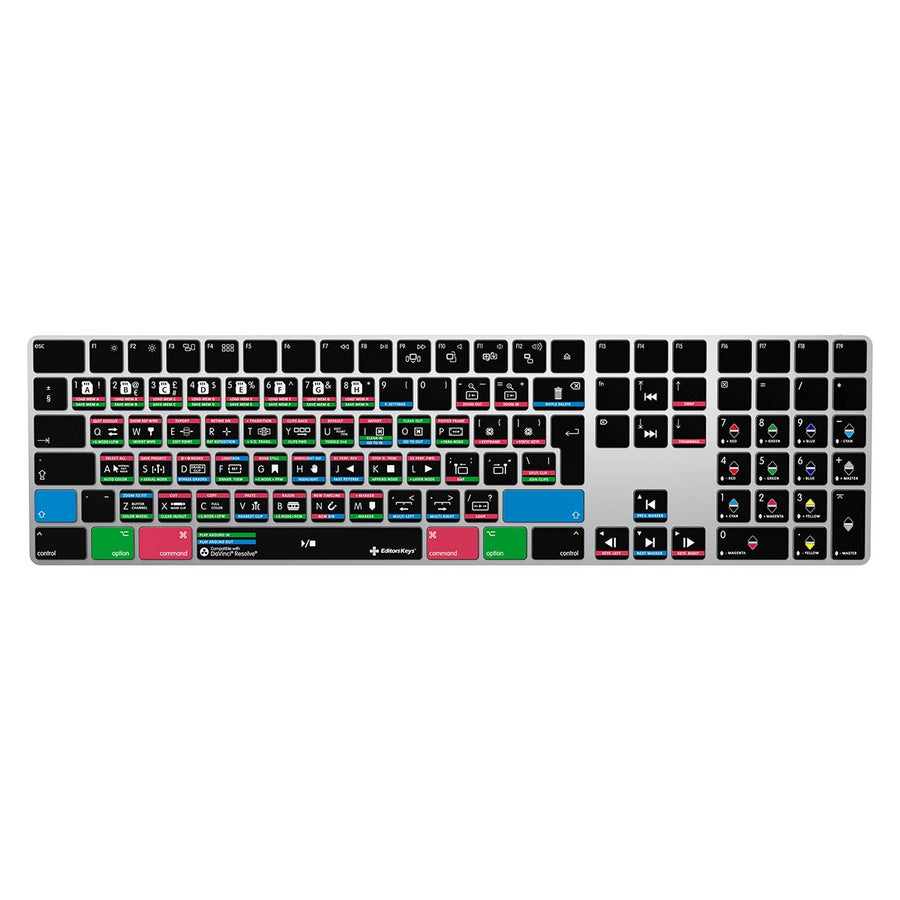 Genuine Apple Keyboard Redesigned for Davinci Resolve