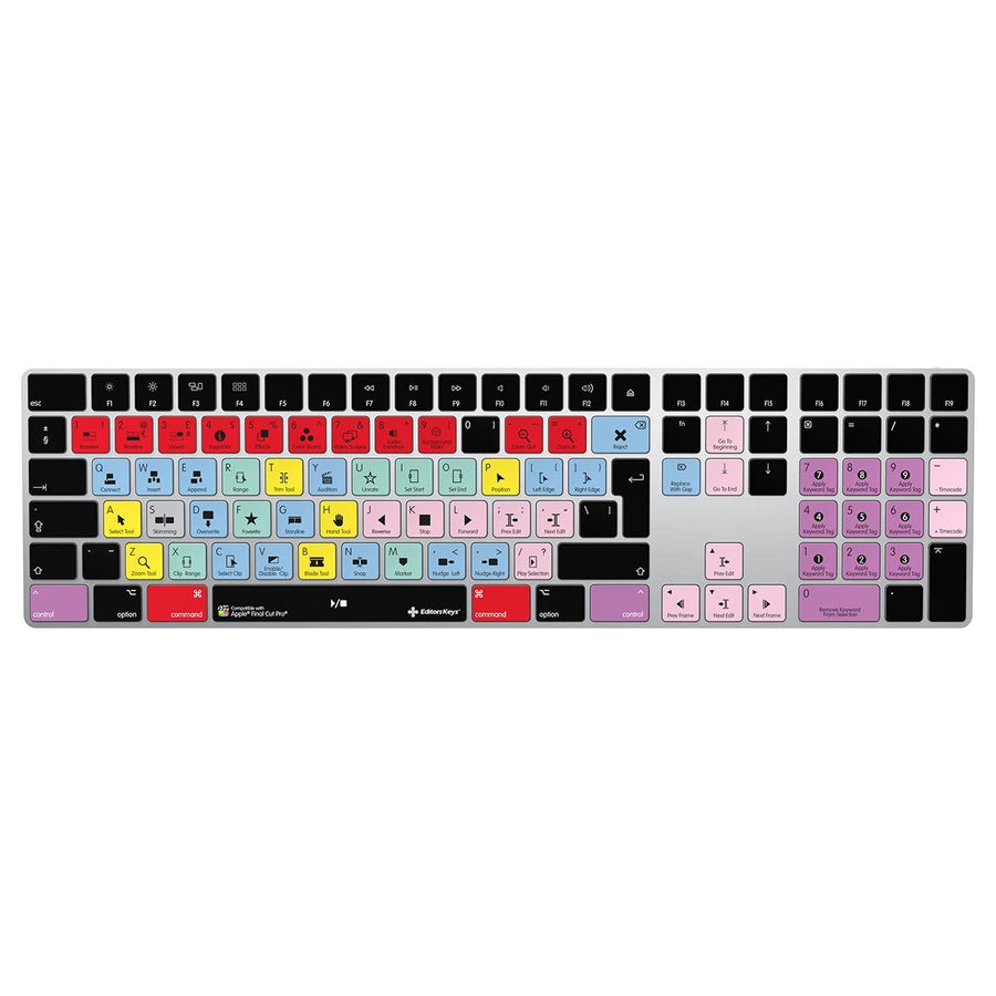 Final Cut Pro Keyboard & Final Cut Keyboard Covers for Mac