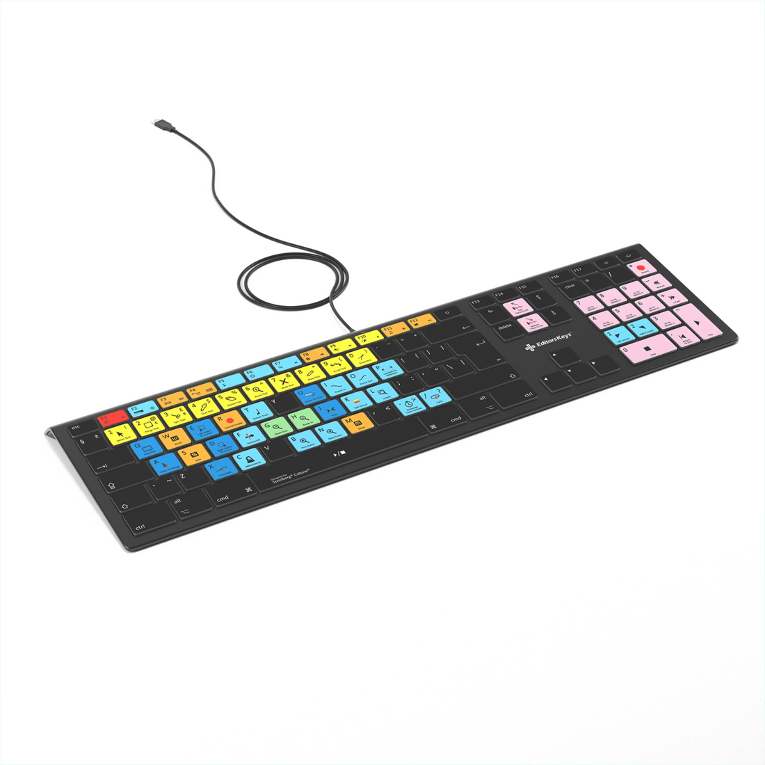 Backlit Cubase Keyboard - For Mac Or PC - Edit Faster in Cubase.