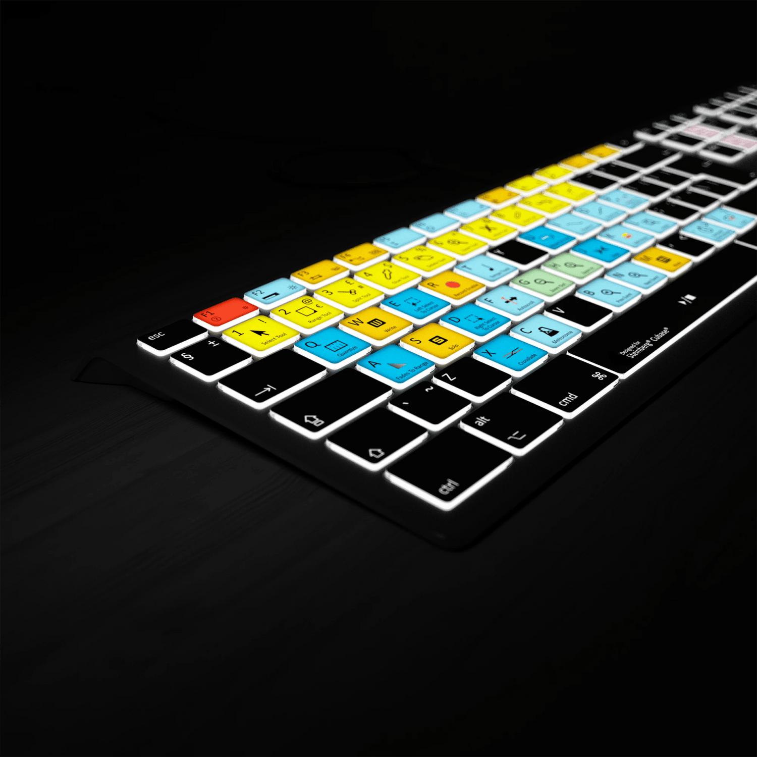 Backlit Cubase Keyboard - For Mac Or PC - Edit Faster in Cubase.
