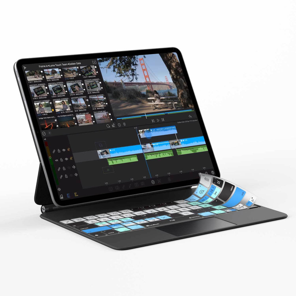 LumaFusion Keyboard Shortcuts Cover for iPad Pro Magic Keyboard