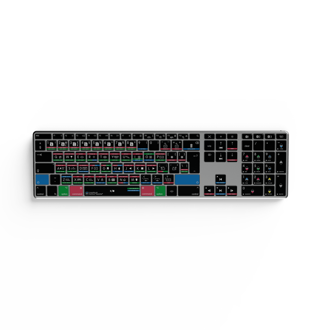 NEW Davinci Resolve Keyboard | Backlit & Wireless | Mac, PC and iPad