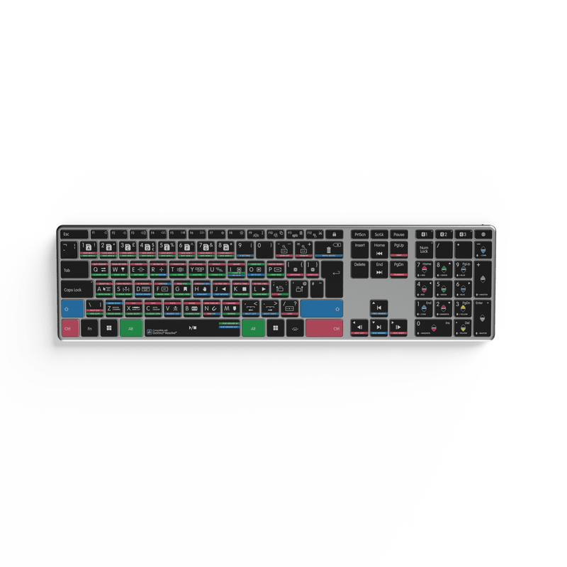 NEW Davinci Resolve Keyboard | Backlit & Wireless | Mac, PC and iPad