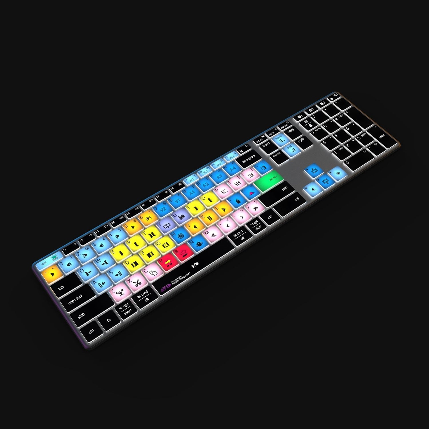NEW Media Composer Keyboard | Backlit & Wireless | Mac and PC