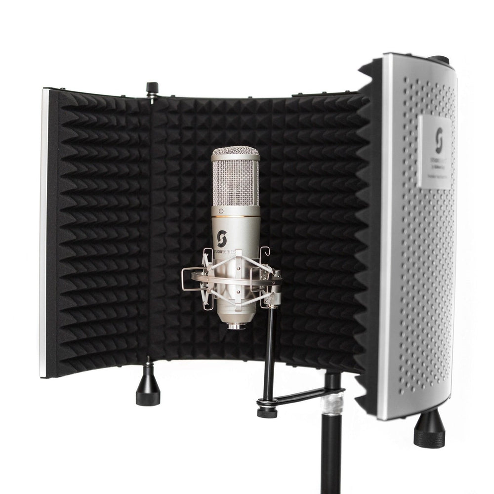 Studio-Quality Portable Vocal Booth Pro | Floor & Desk Stands Included