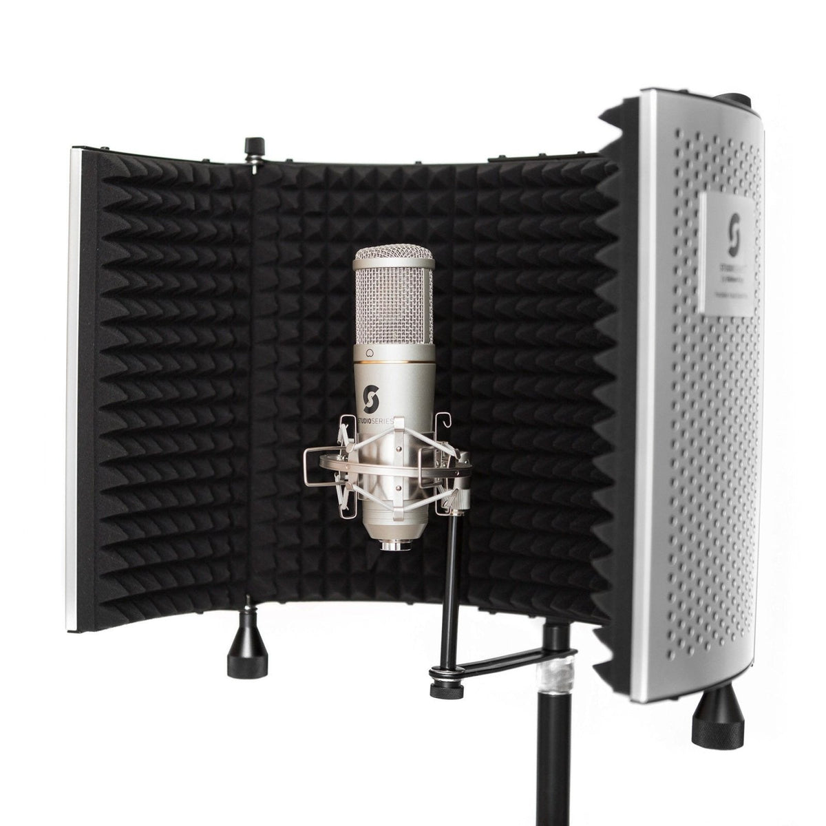 Studio-Quality Portable Vocal Booth Pro | Floor & Desk Stands Included