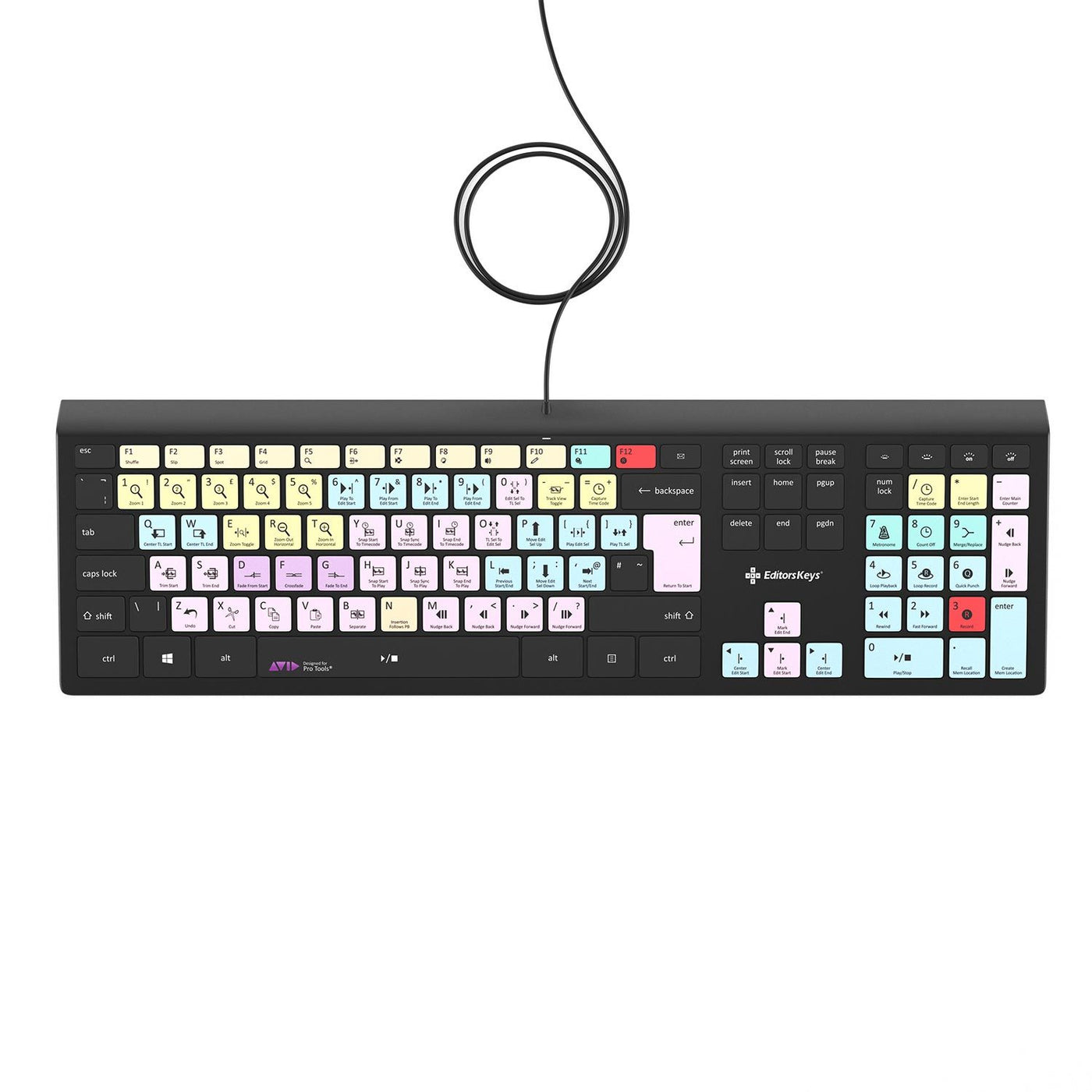Backlit Avid Pro Tools Keyboard - For Mac or PC