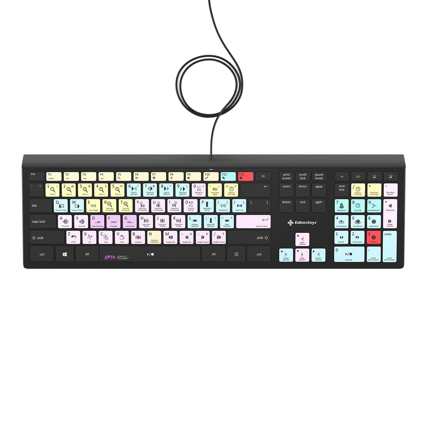 Backlit Avid Pro Tools Keyboard - For Mac or PC