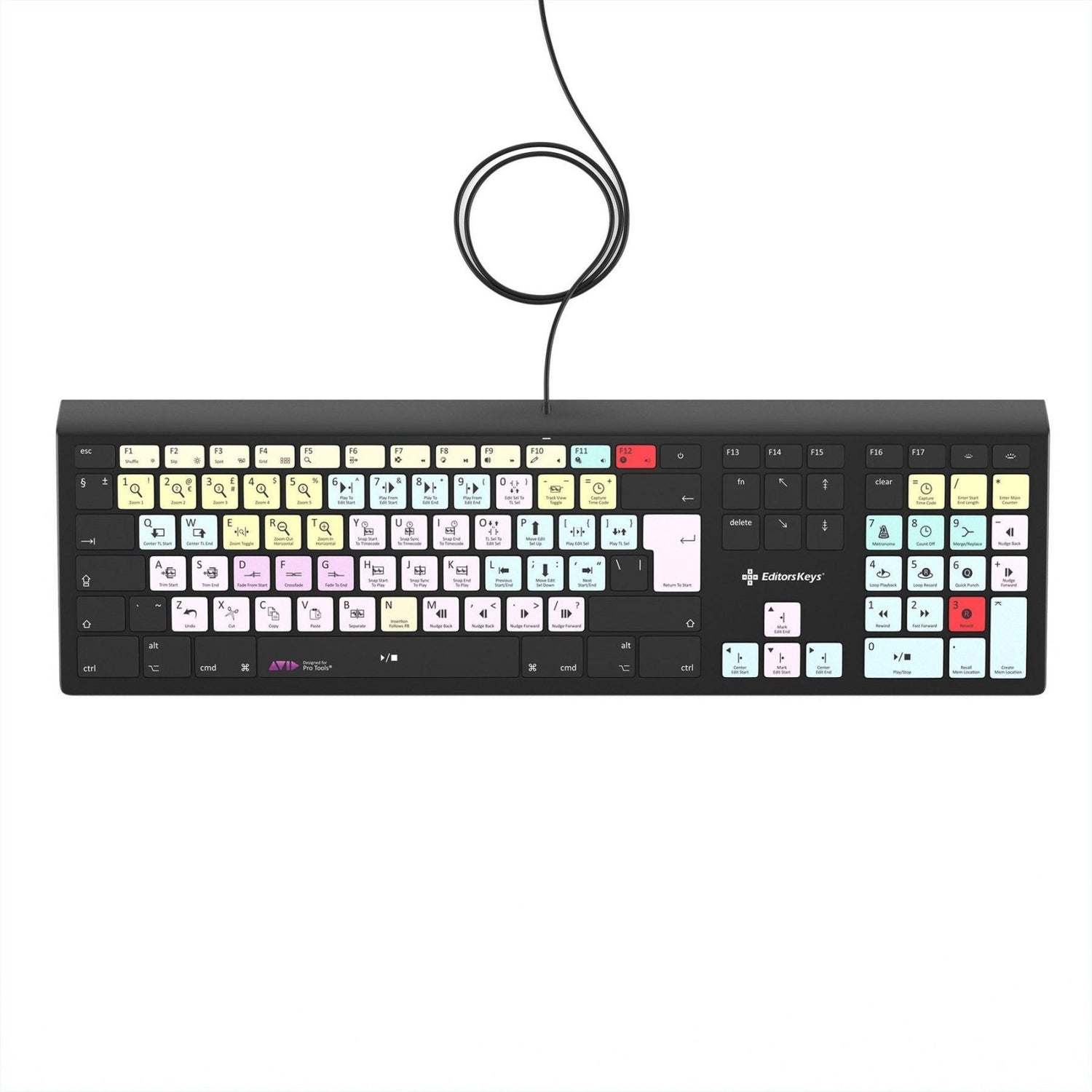 Backlit Avid Pro Tools Keyboard - For Mac or PC