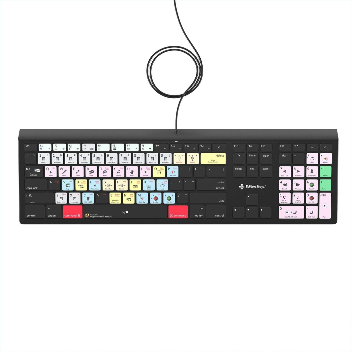 Backlit Keyboard for Propellerhead Reason by Editors Keys