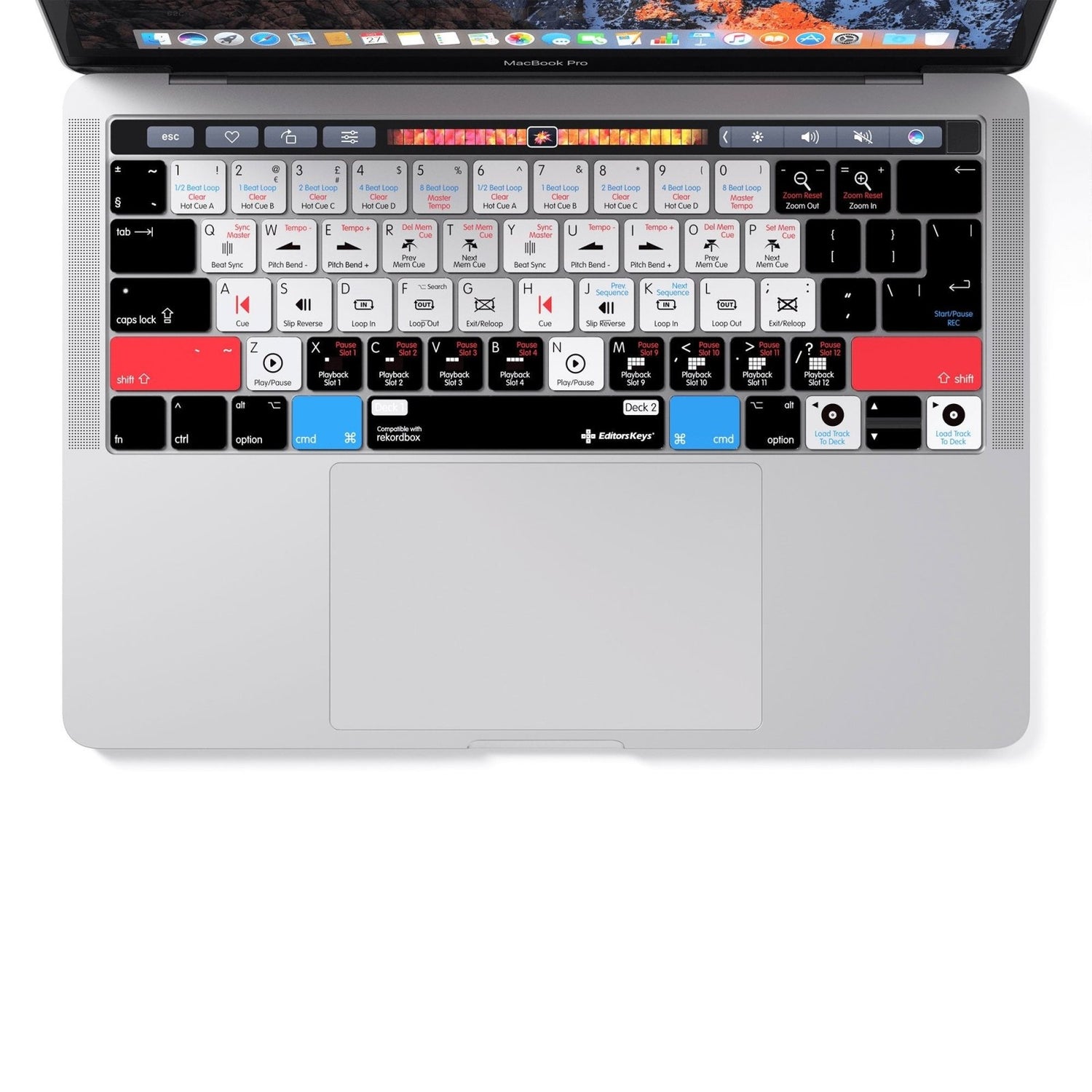 Rekordbox Keyboard Cover for MacBook Pro & Air | DJ Shortcut Cover