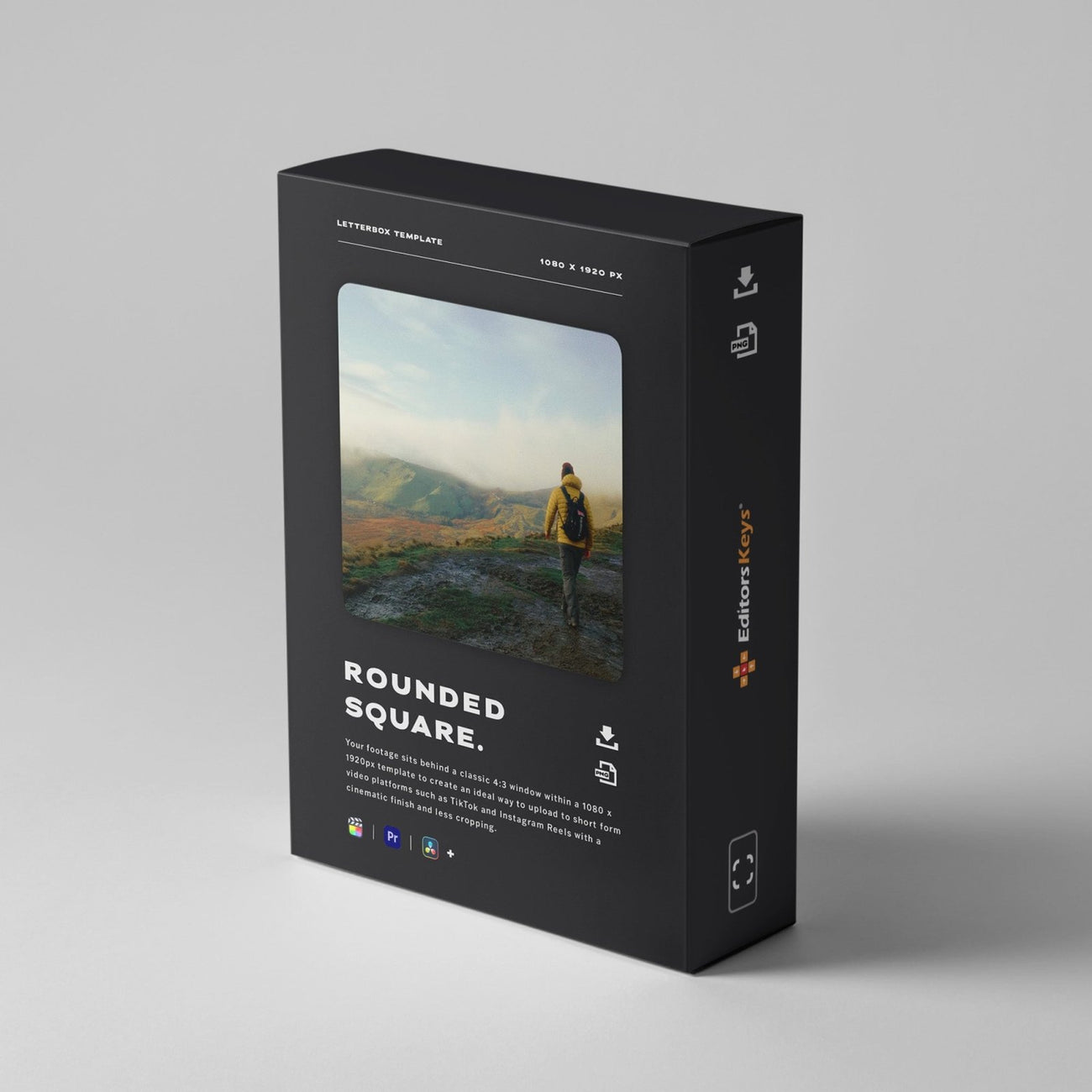 Rounded Square Reels Template - Editors Keys